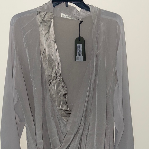 All Saints | Dresses | All Saints Silk Mini Grey Dress | Poshmark